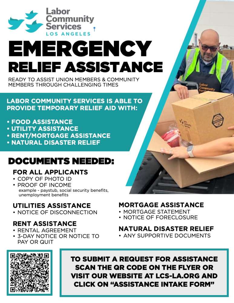 EMERGENCY RELIEF ASSISTANCE